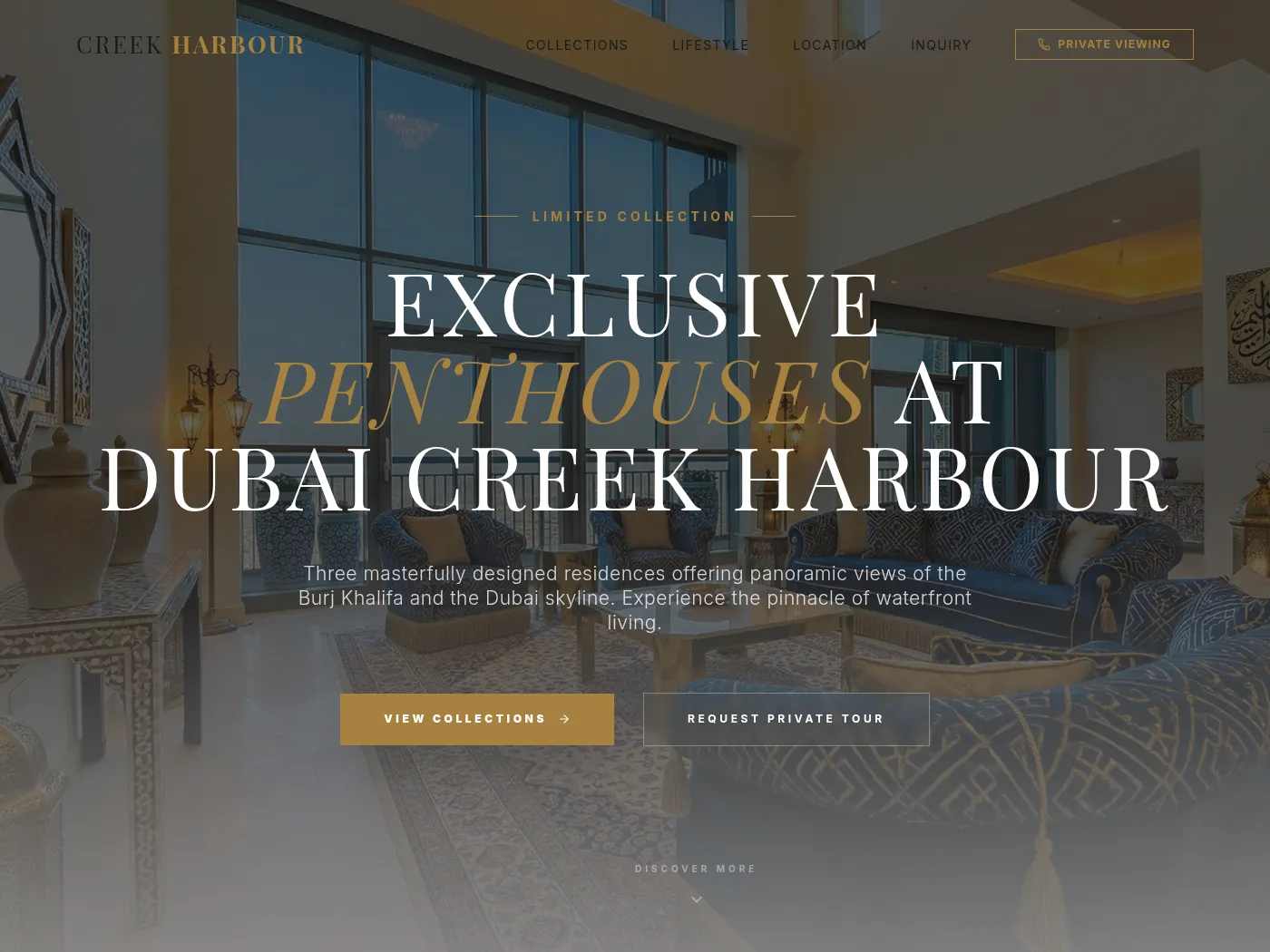 Dubai Creek Penthouses Page