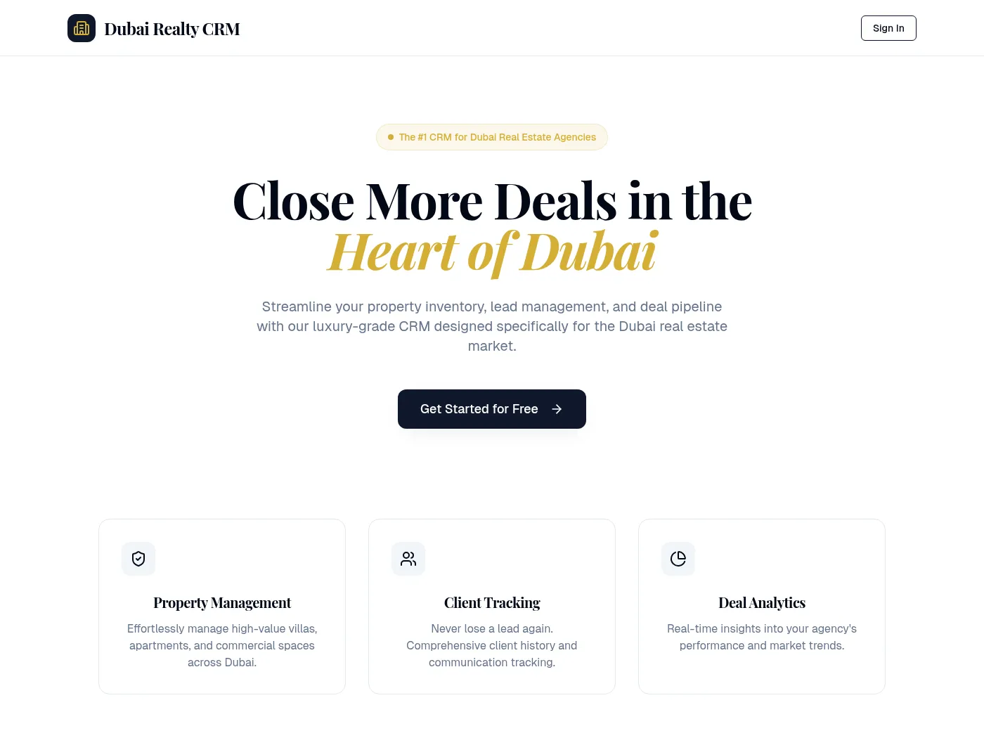 Dubai Realty CRM