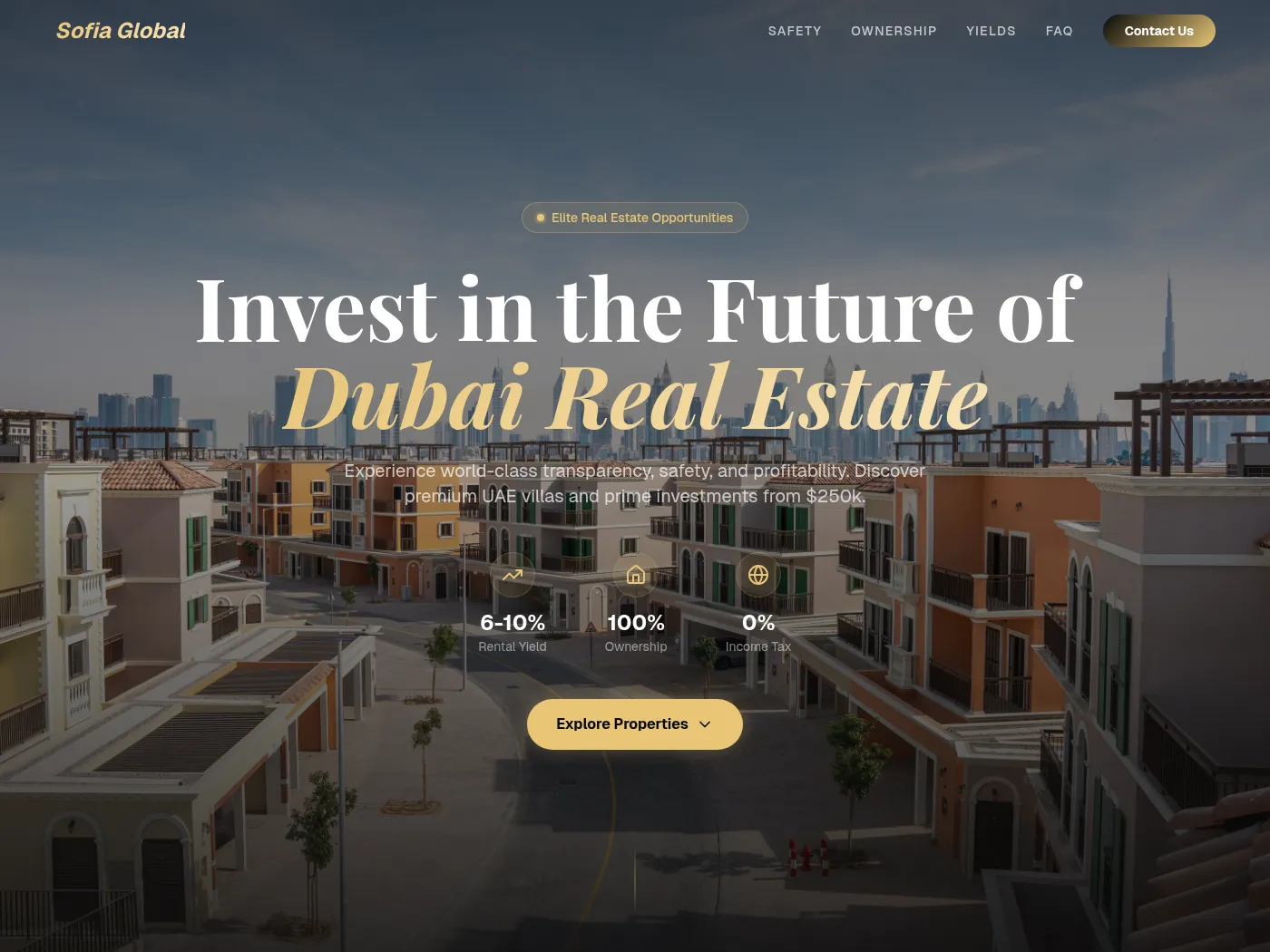 Dubai Realty Investment Hero