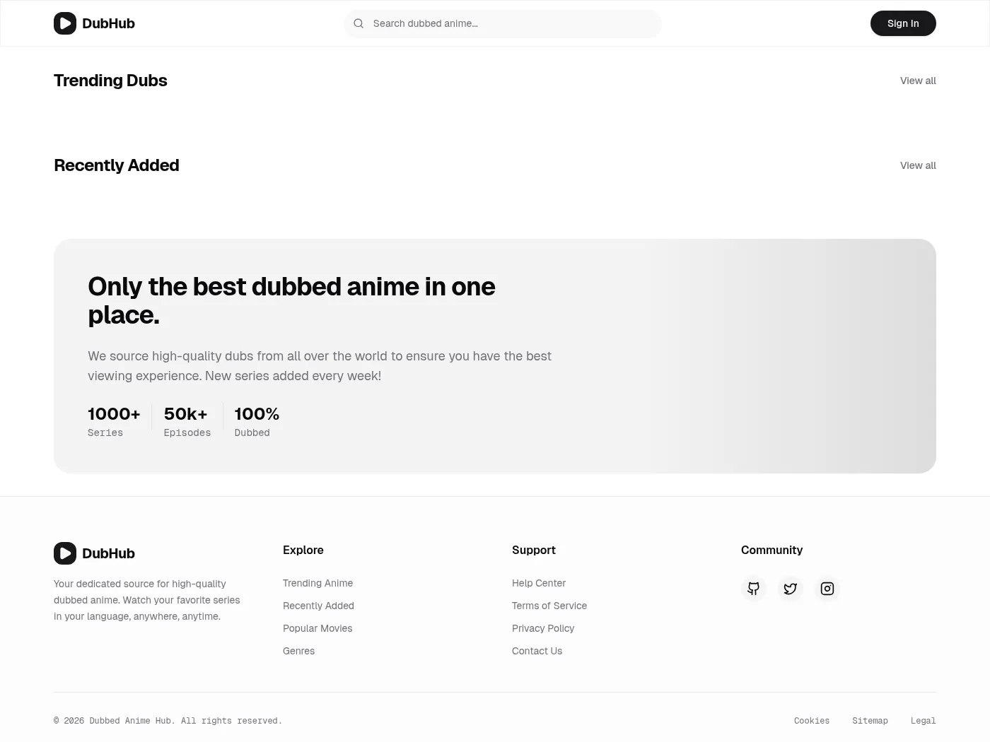 Dubbed Anime Hub