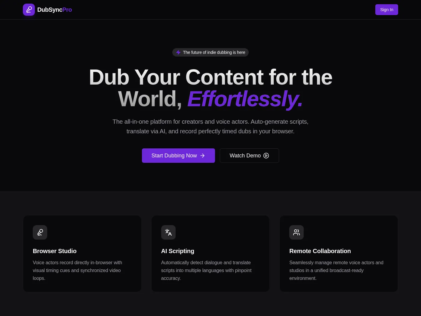 DubSync Pro