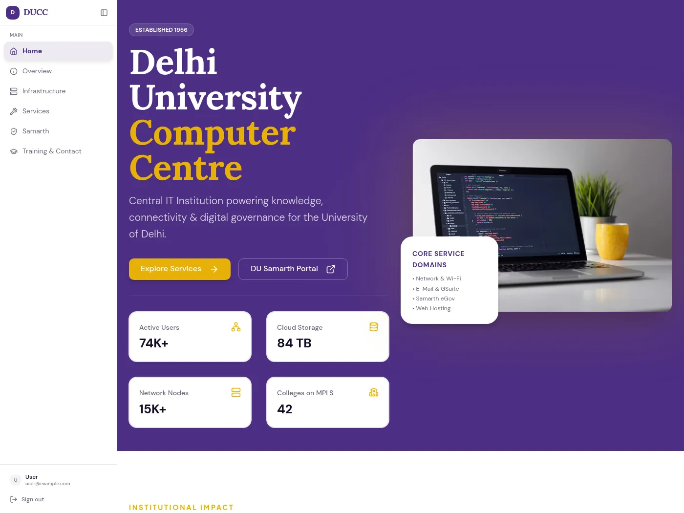 DUCC Website Redesign