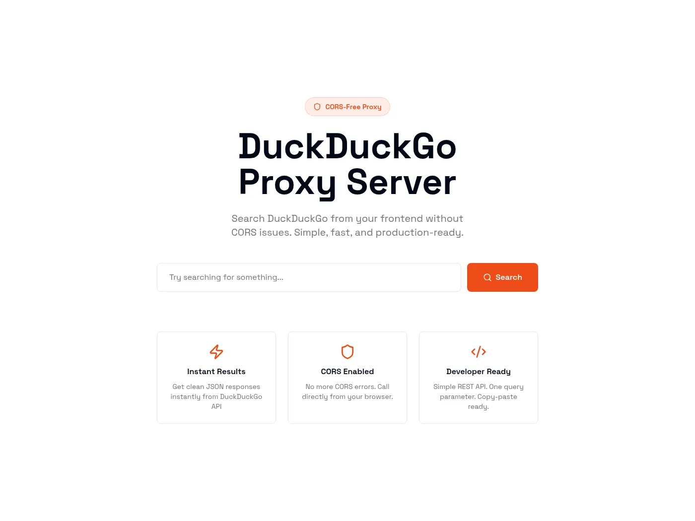 DuckDuckGo Proxy Server