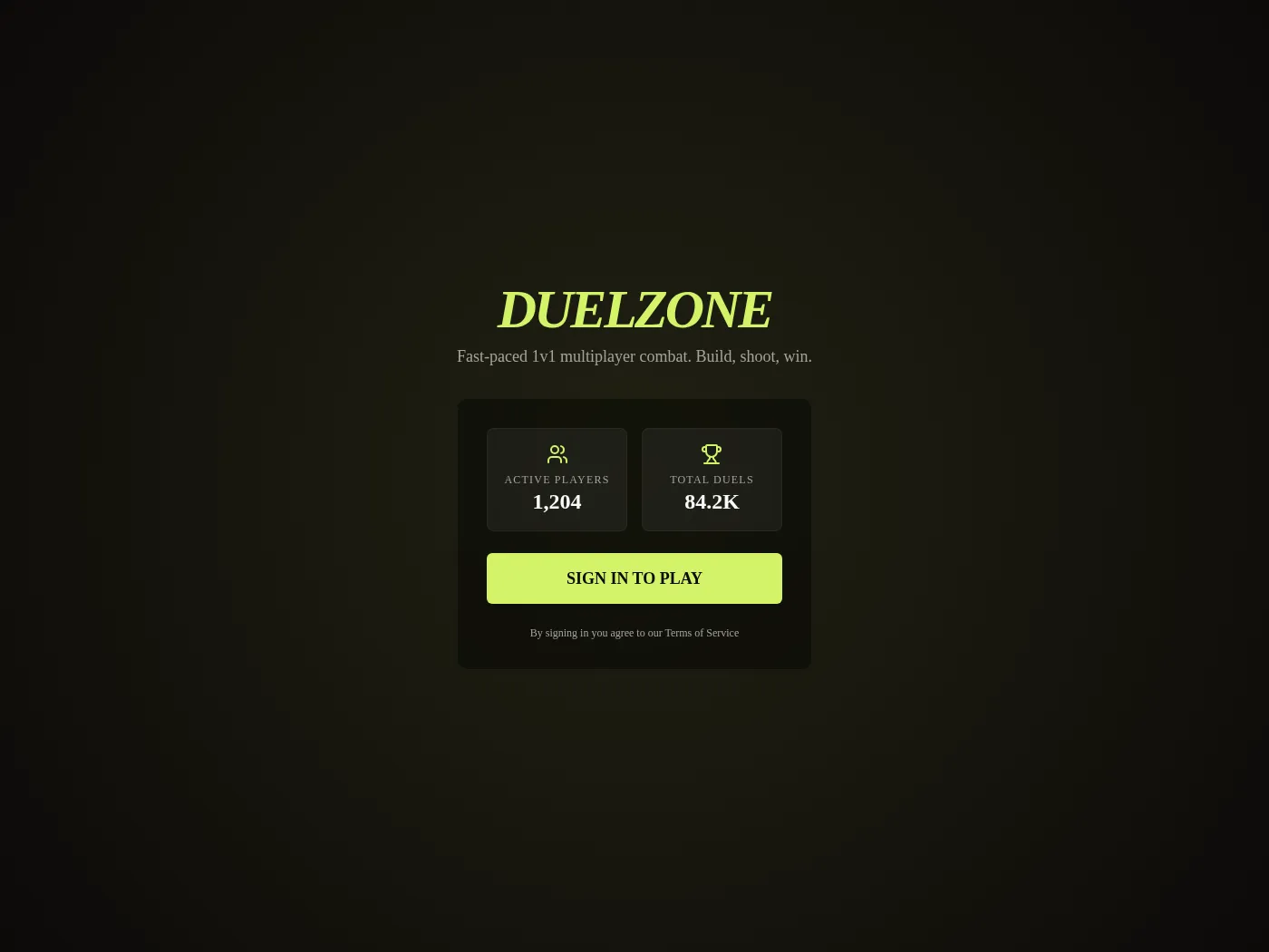 DuelZone Multiplayer Game