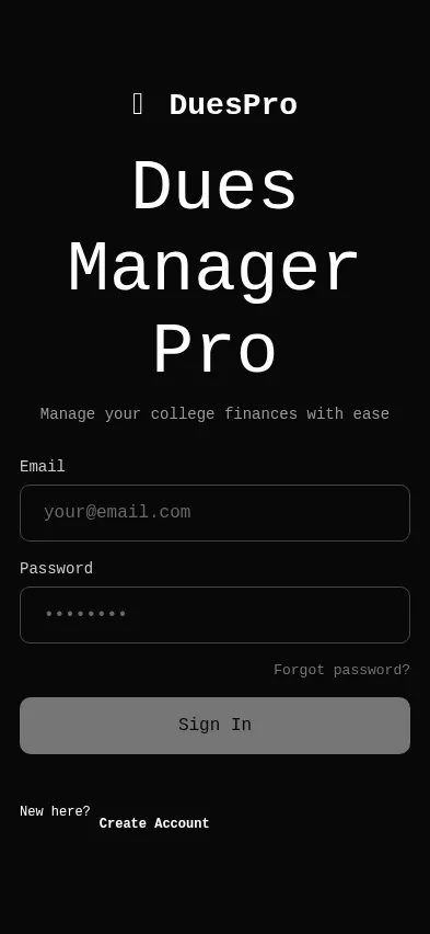 Hostel Dues Pro Manager