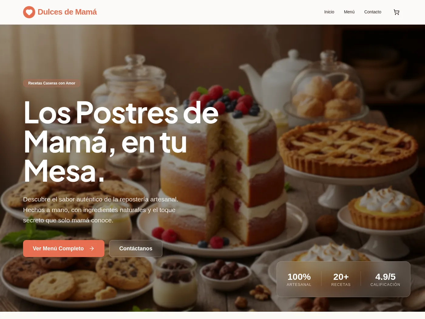 Dulces de Mamá Web
