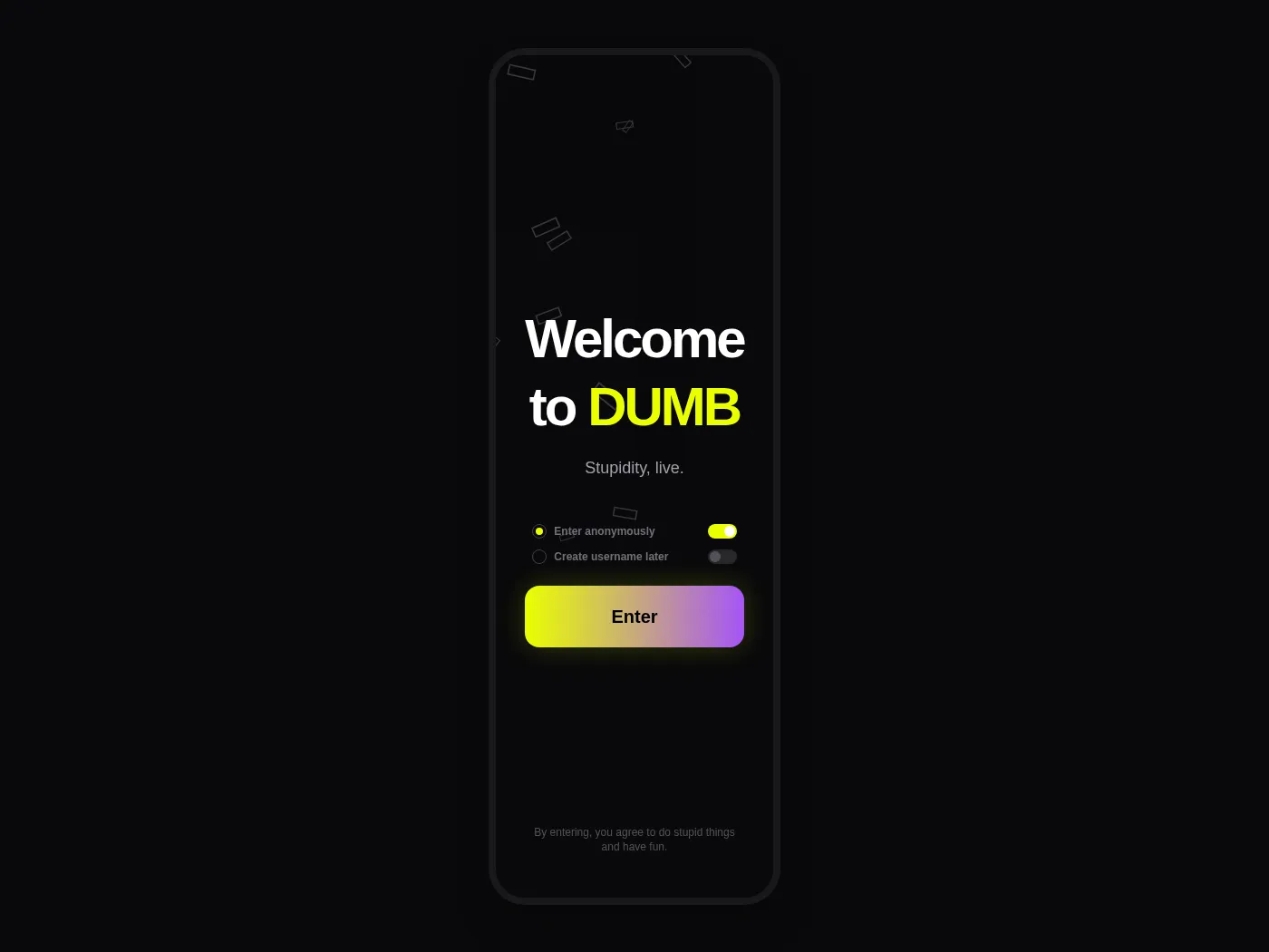 DUMB Social Livestream App