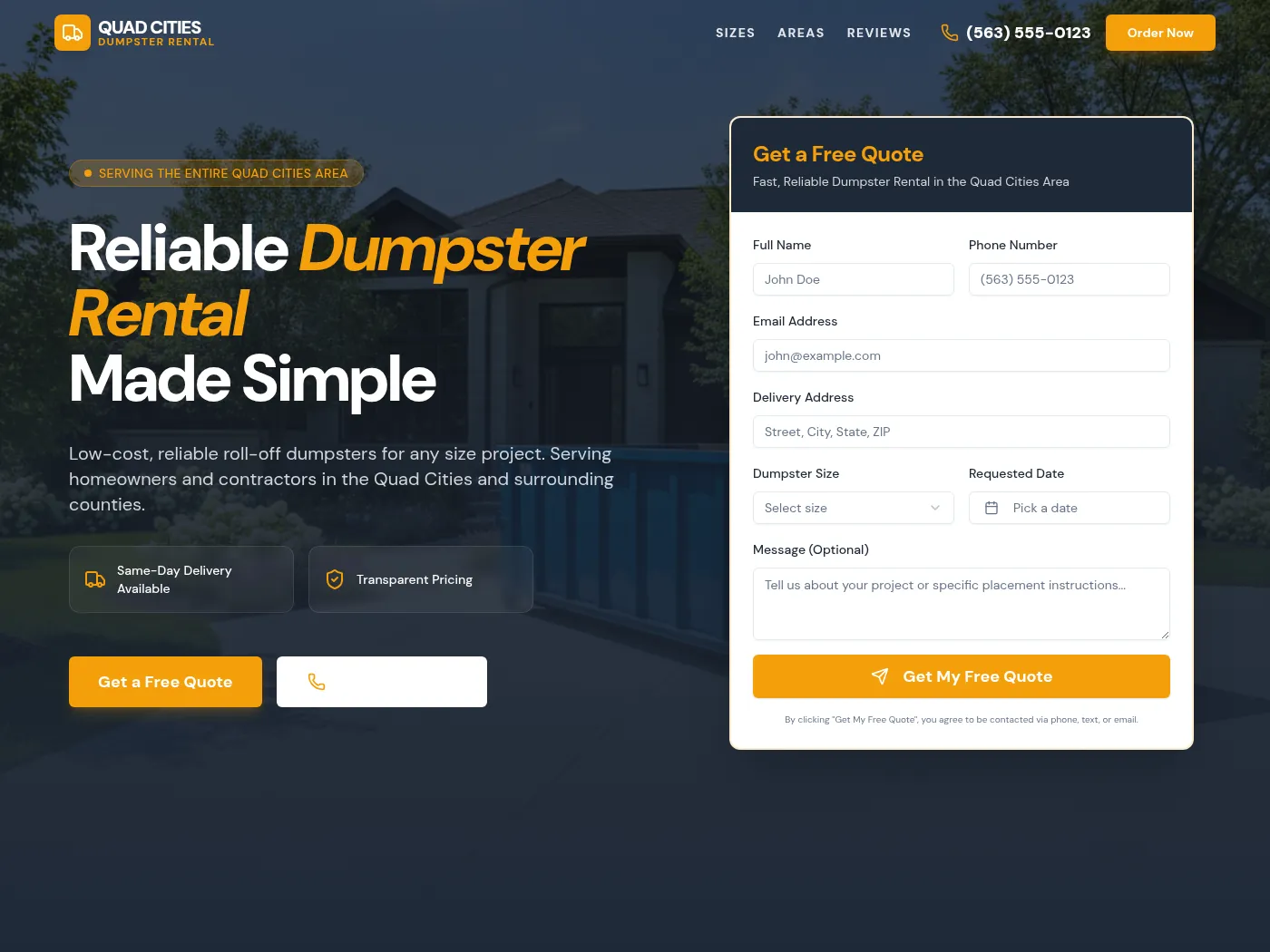 Quad Cities Dumpster Rental