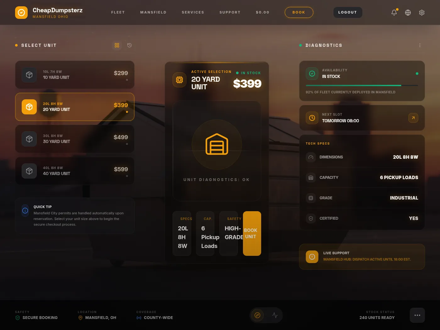 CheapDumpsterz UX Site