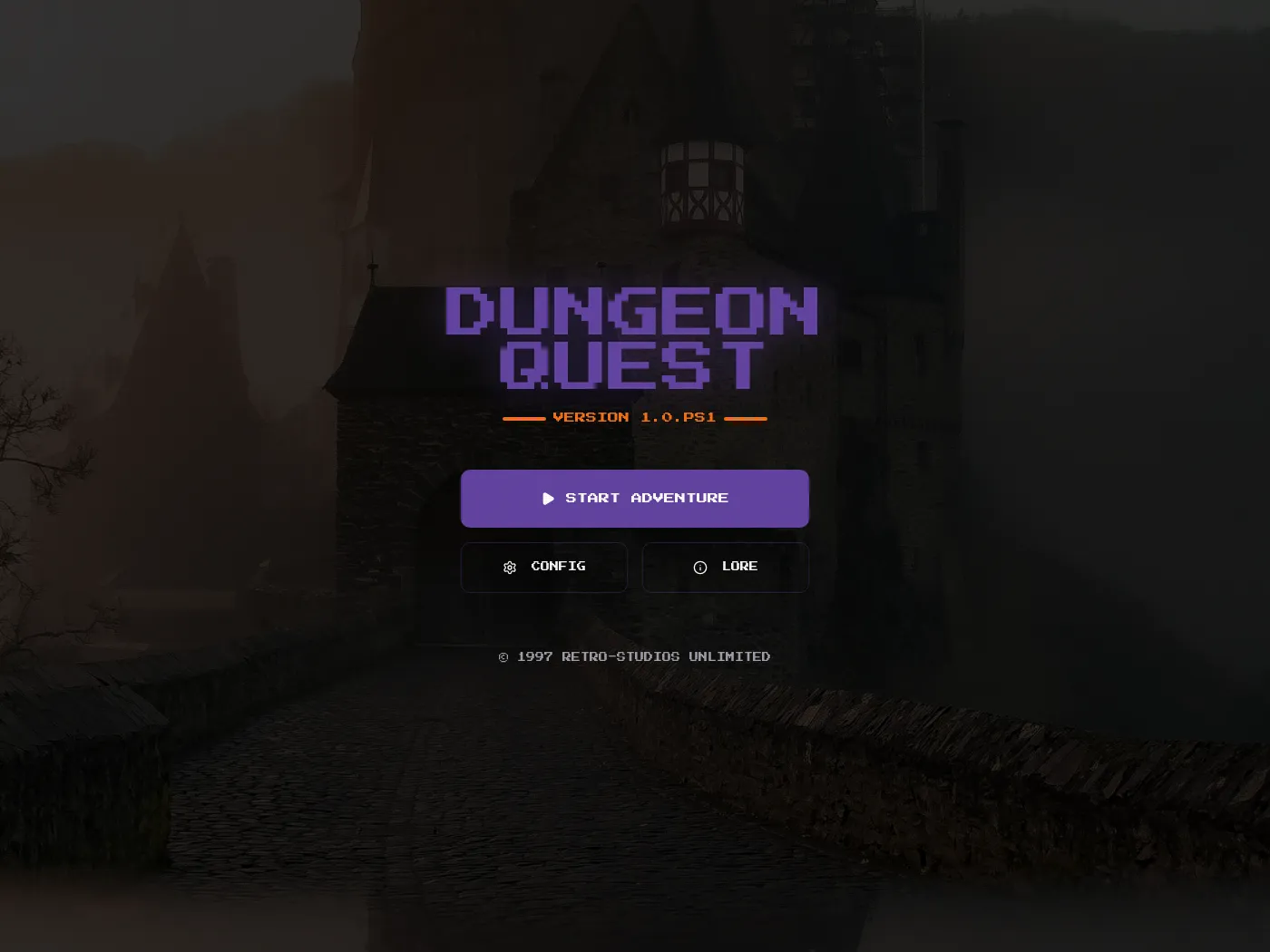PS1 Dungeon Quest