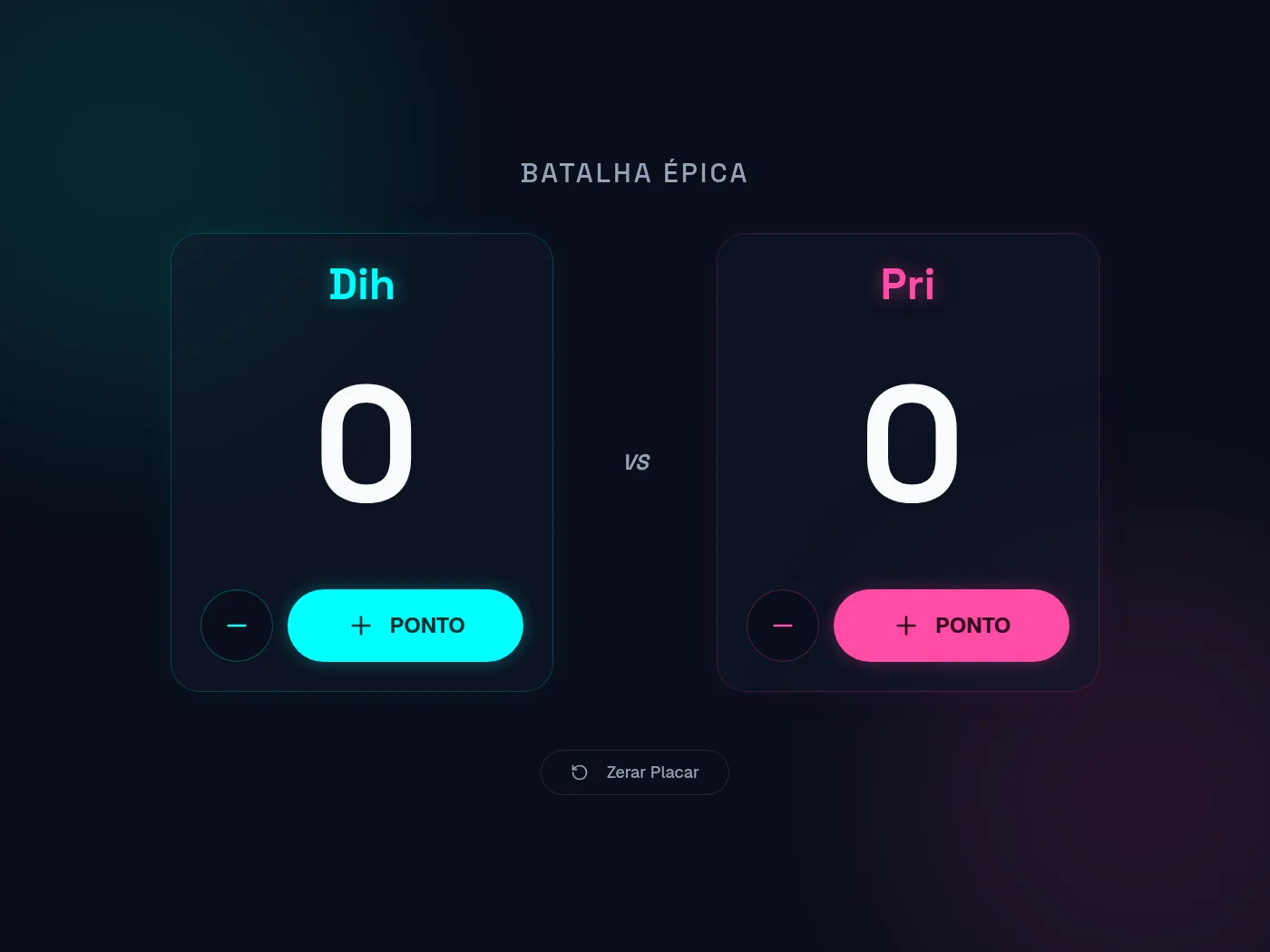 Dih vs Pri Scoreboard