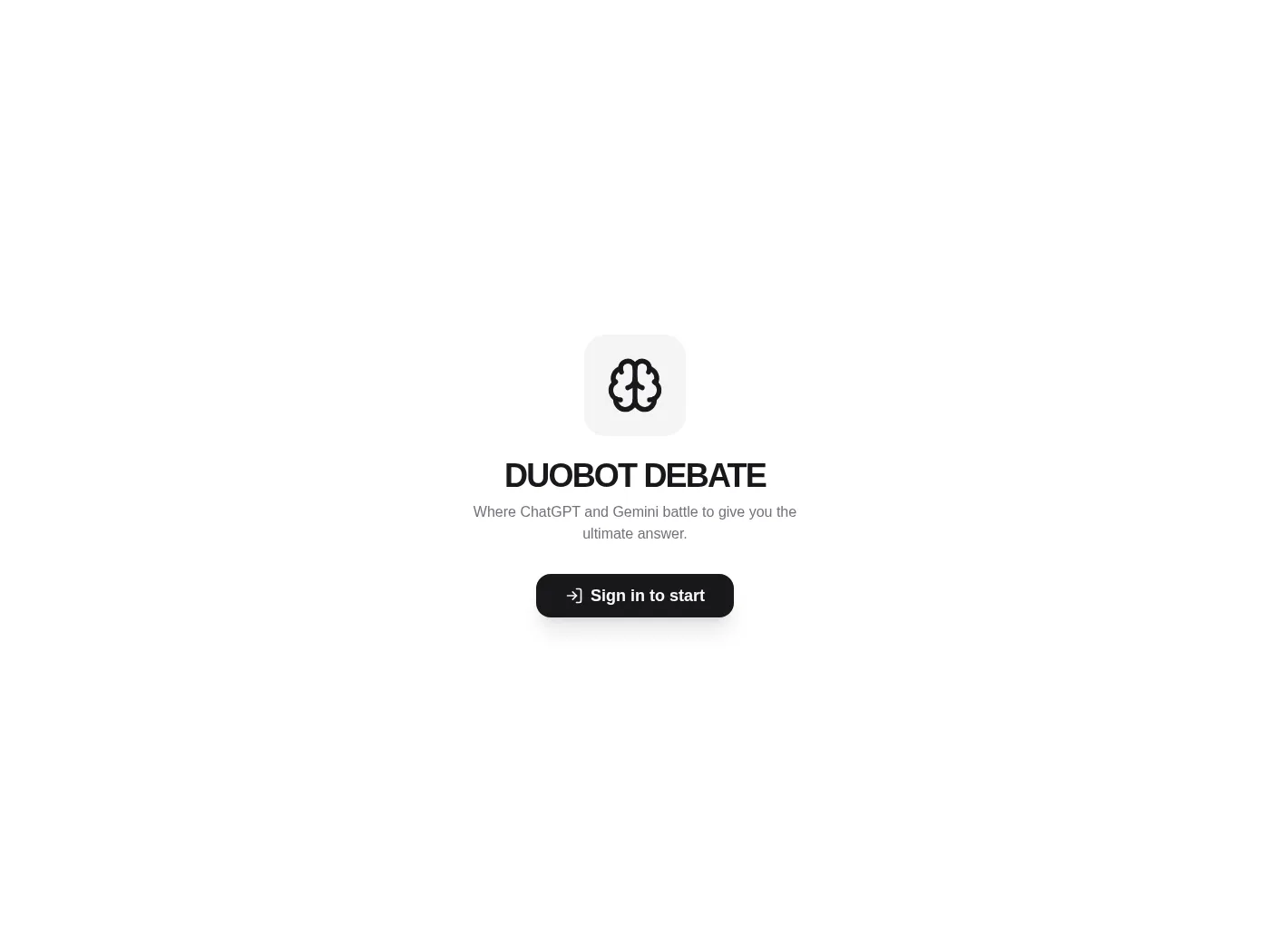 DuoBot Debate Chat