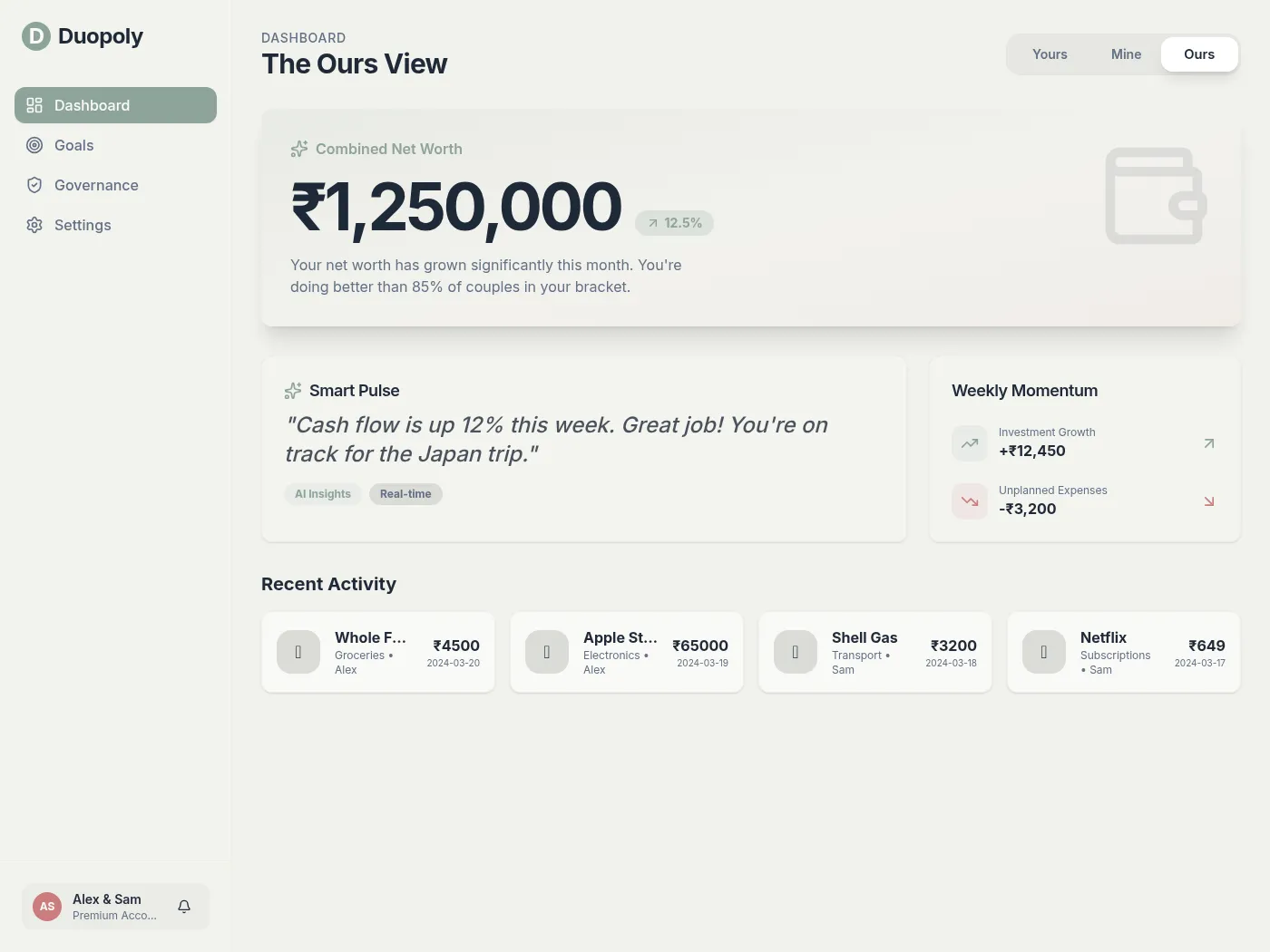 Duopoly Family Office App