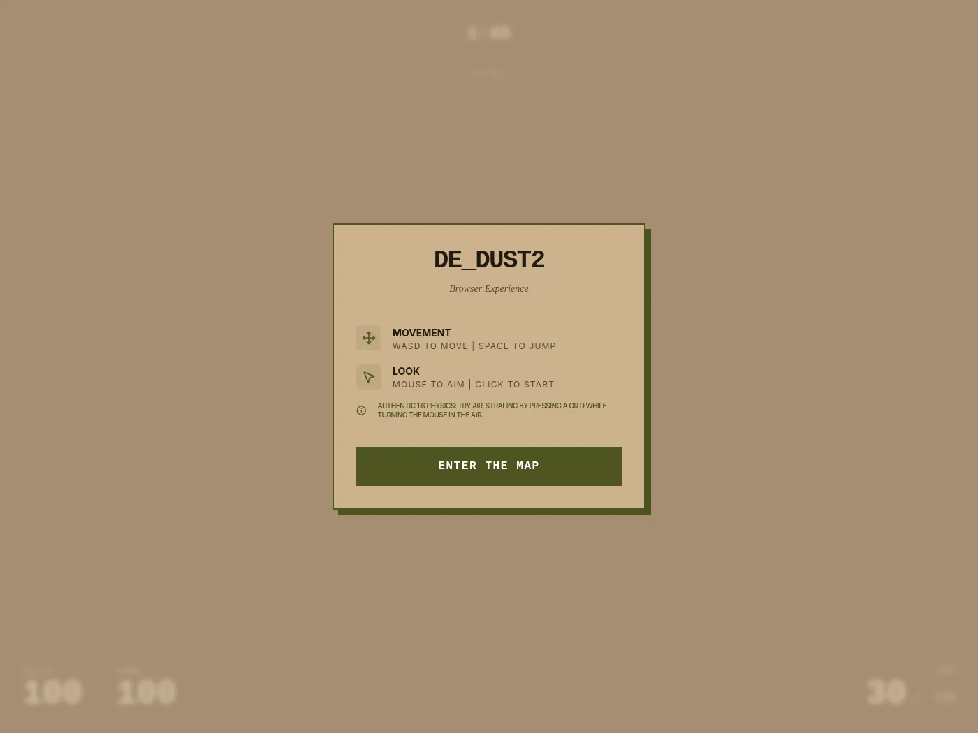 Dust2 Map Experience