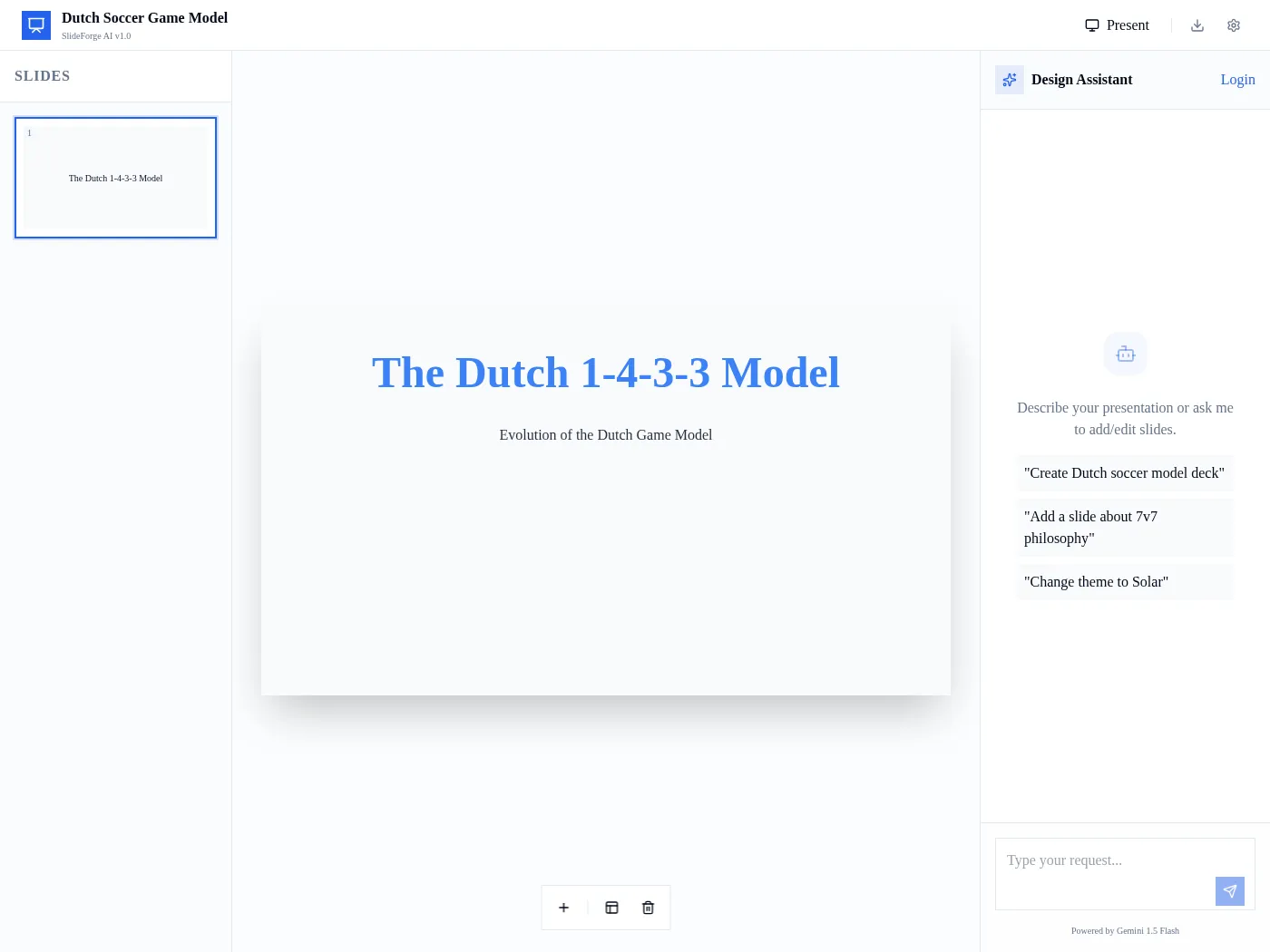 Dutch Soccer Model Slides