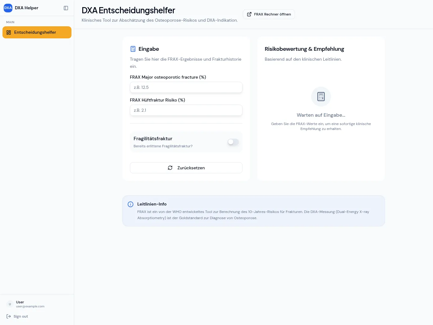 DXA Decision Helper