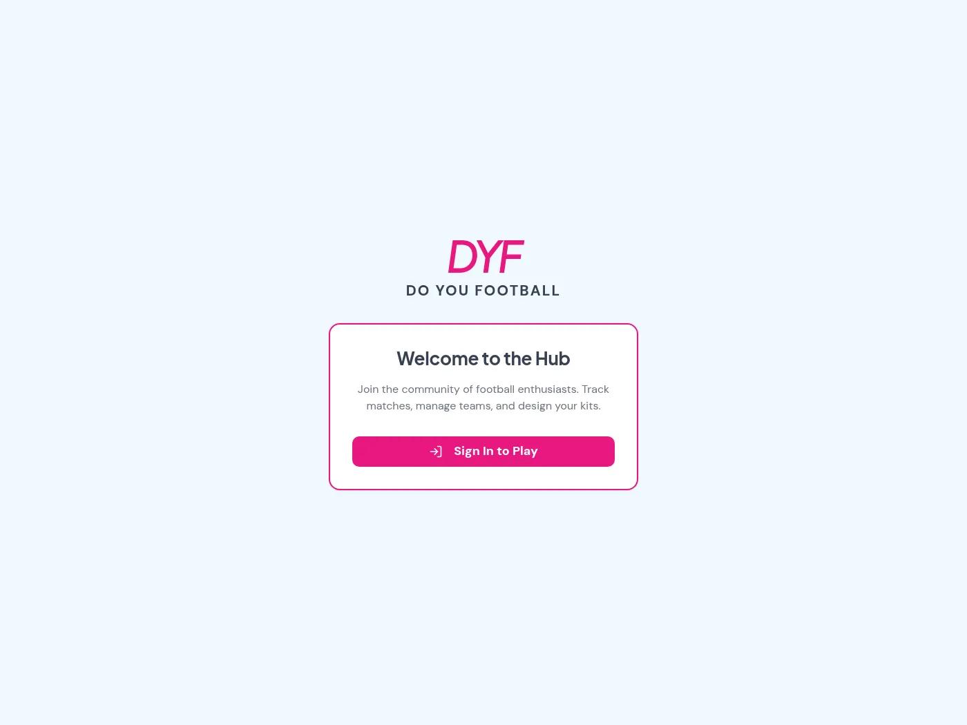 DYF Football Clone