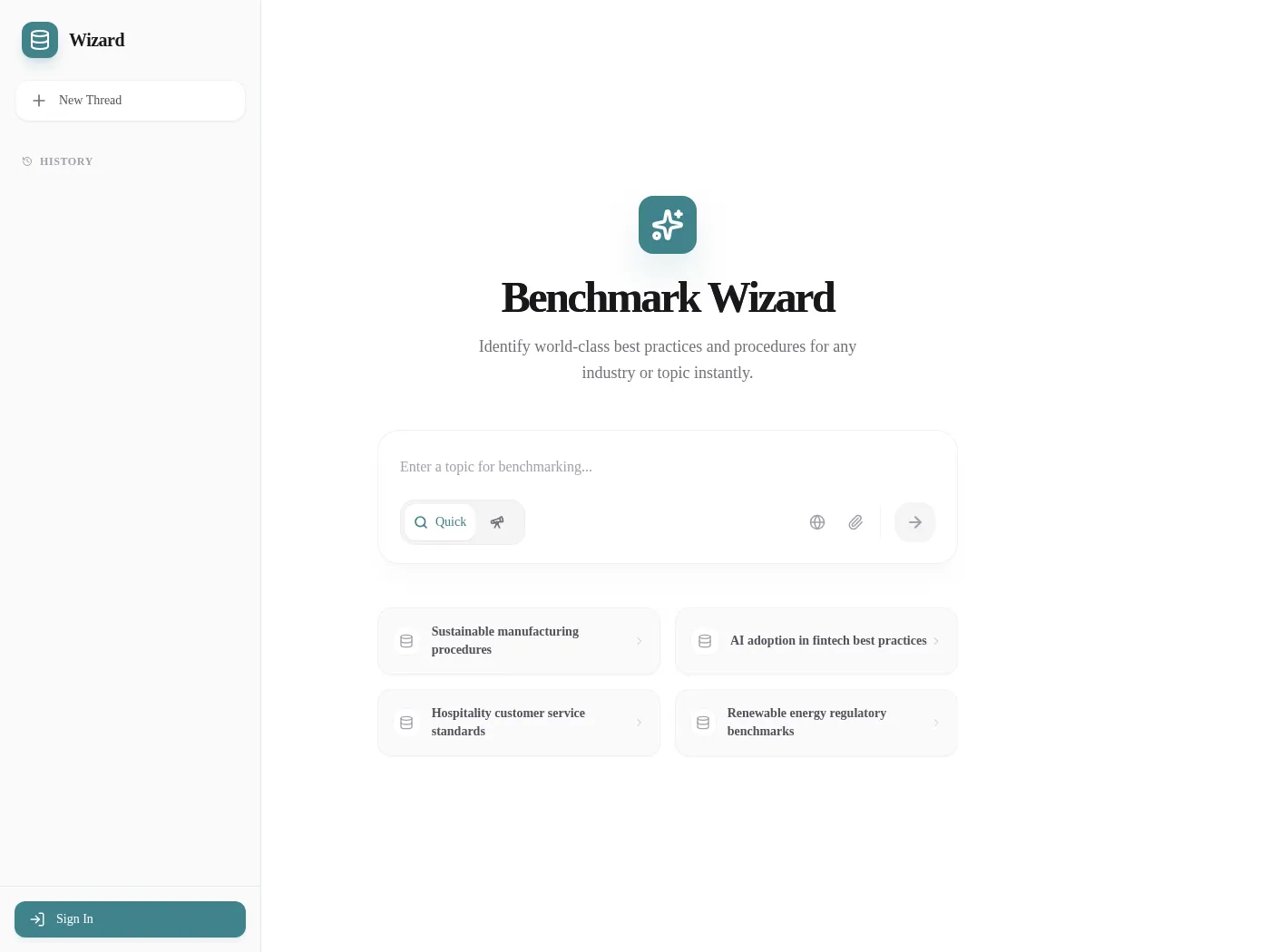 Benchmark Wizard