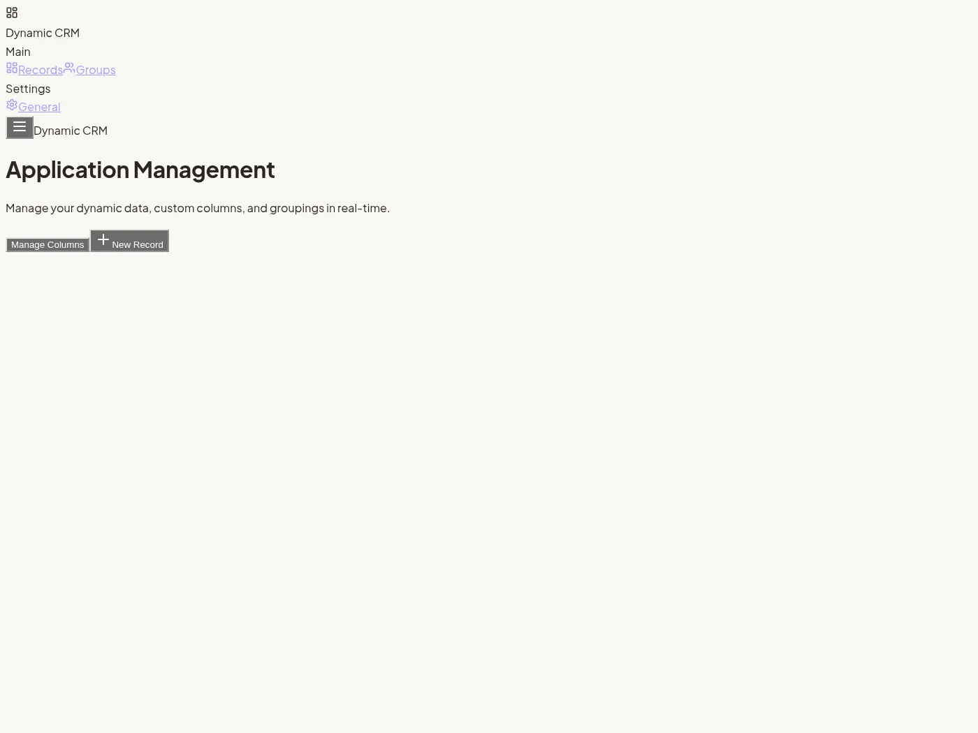 Dynamic CRM