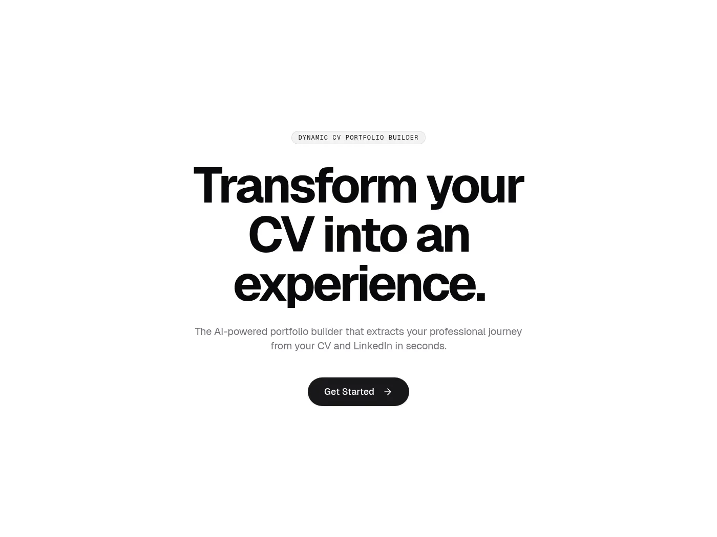 Animated CV Portfolio