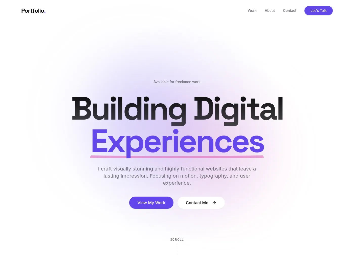 Dynamic Portfolio Website