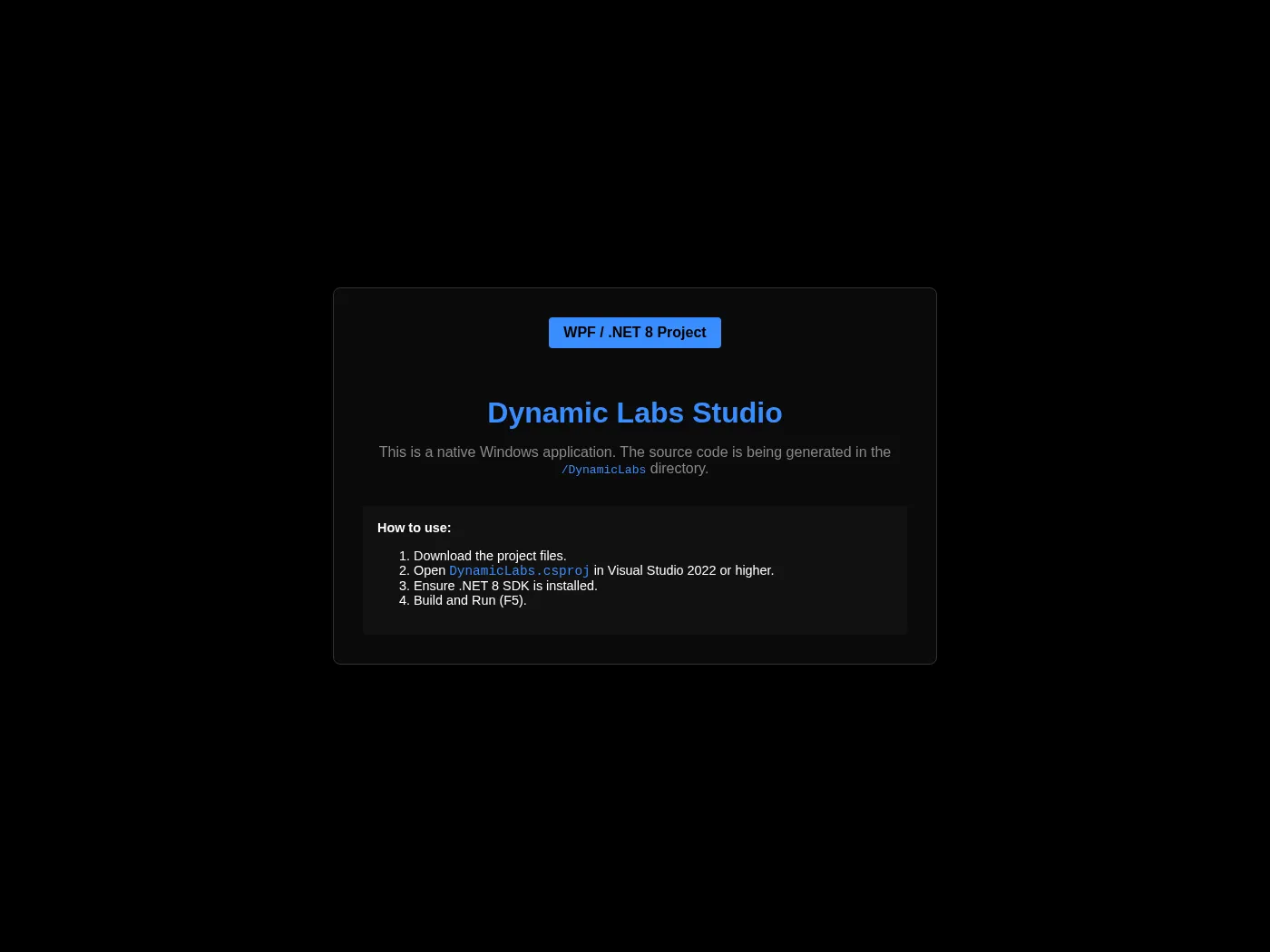 Dynamic Labs Studio