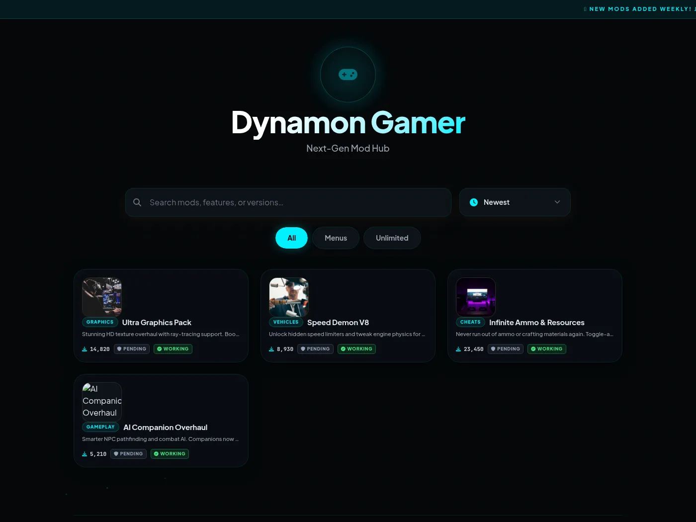 Dynamon Gamer Platform