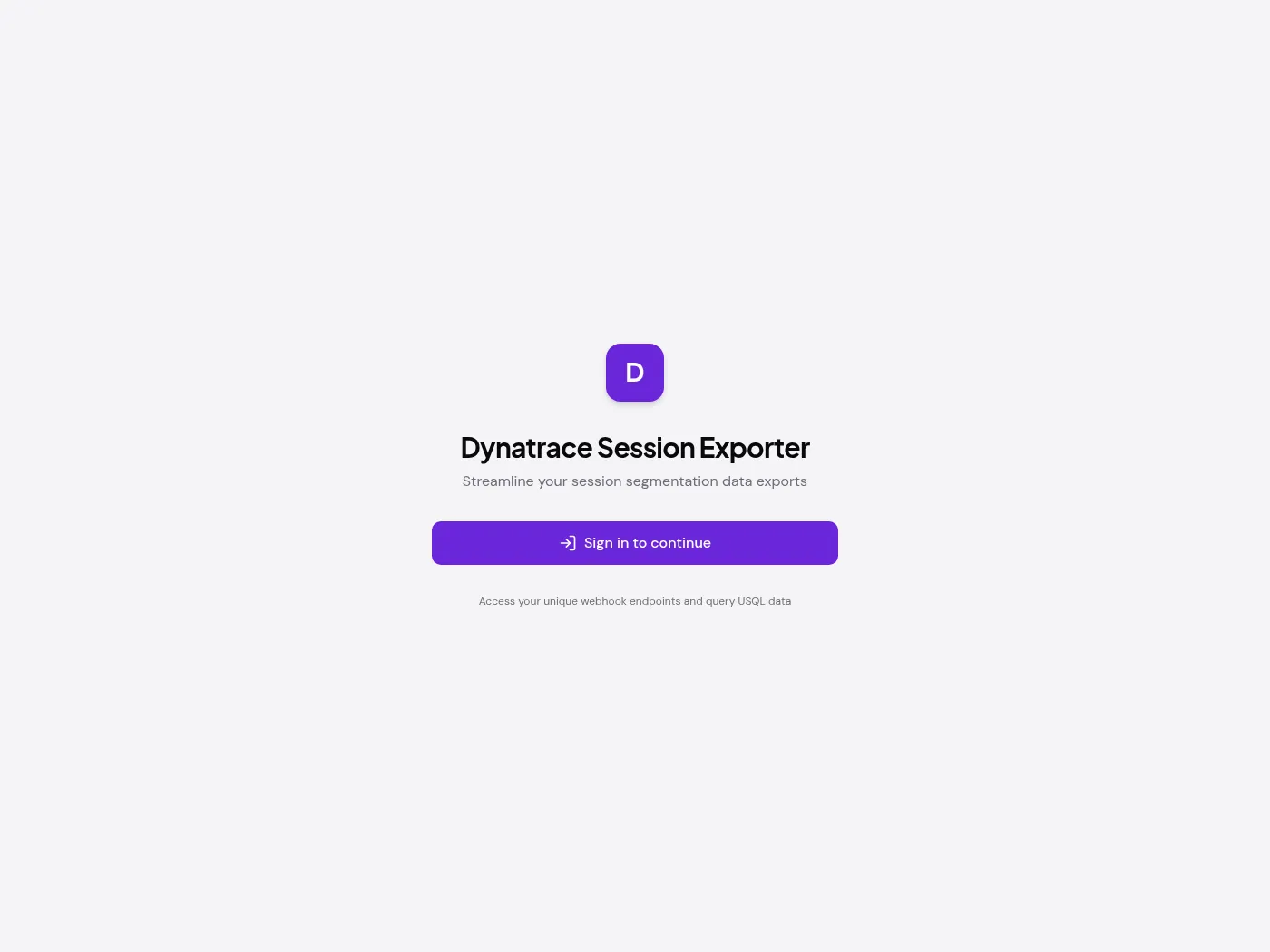 Dynatrace Session Exporter