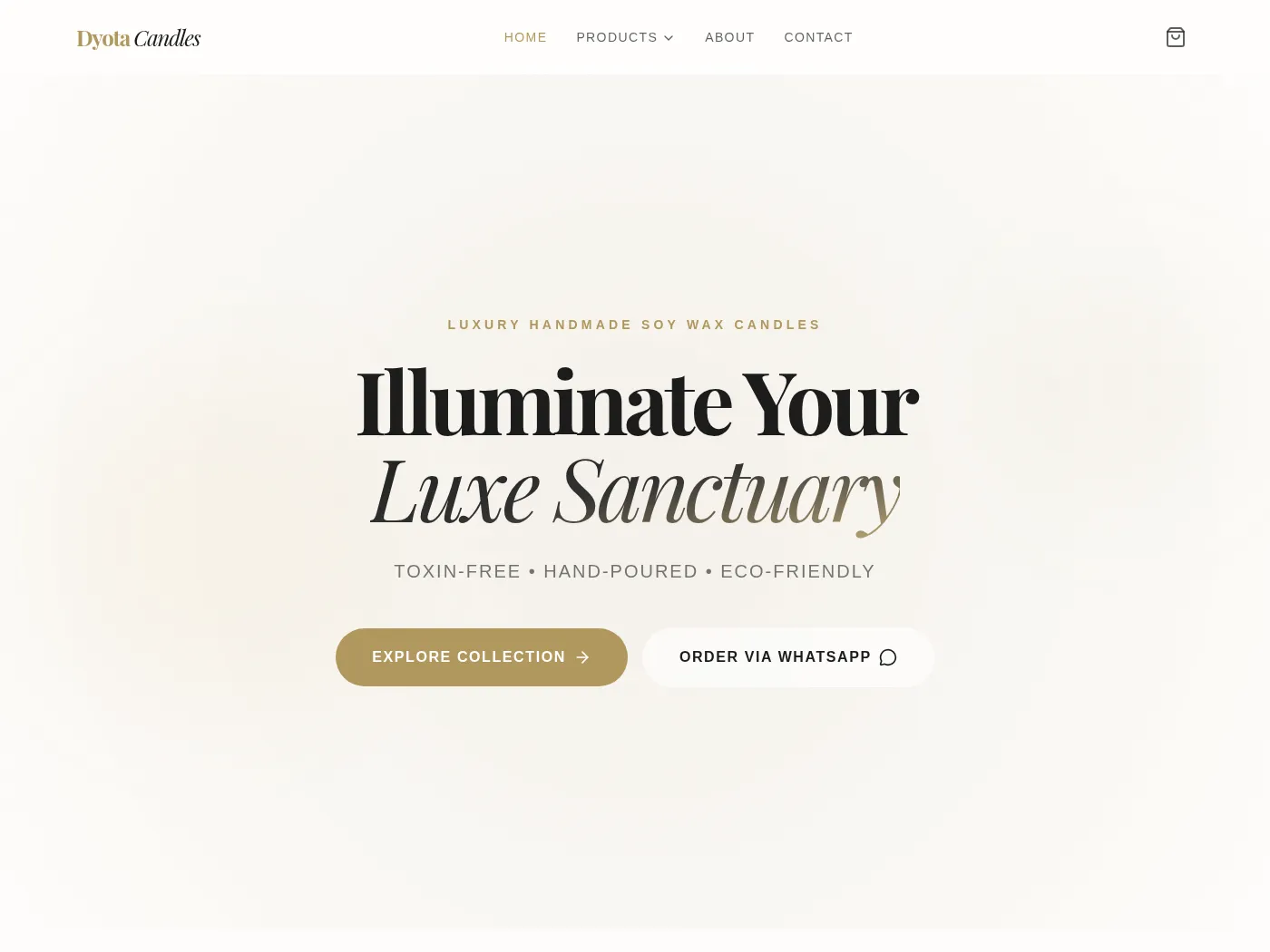Dyota Candles Luxe Site
