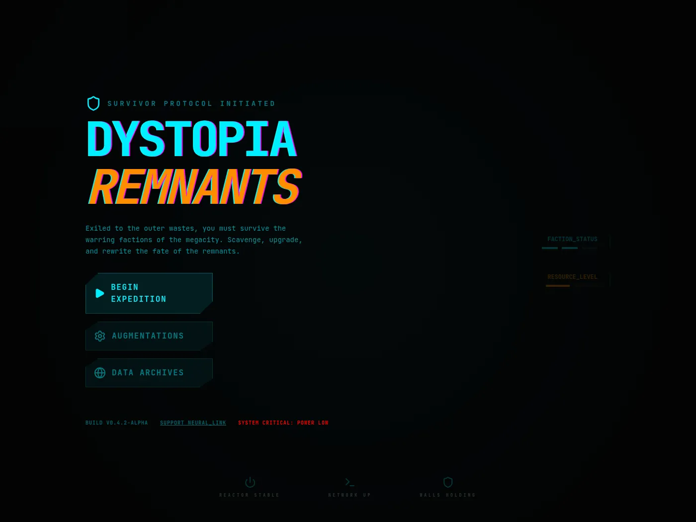 Dystopia Remnants RPG