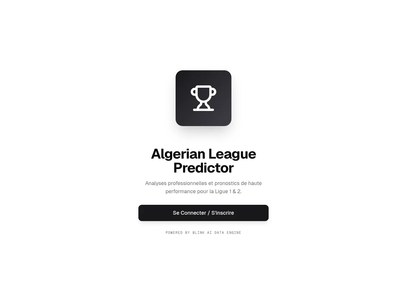 Algerian League Predictor