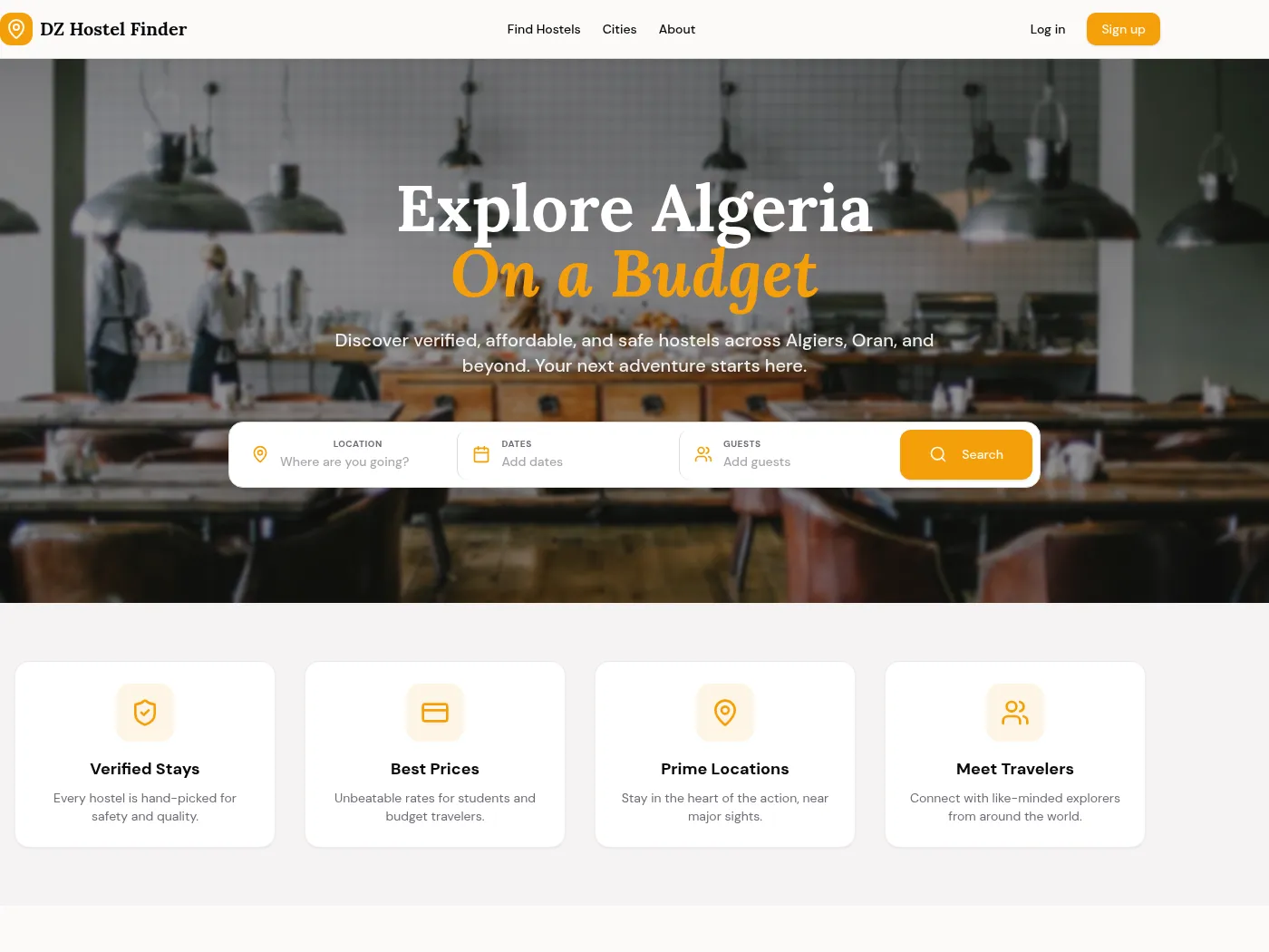 DZ Hostel Finder