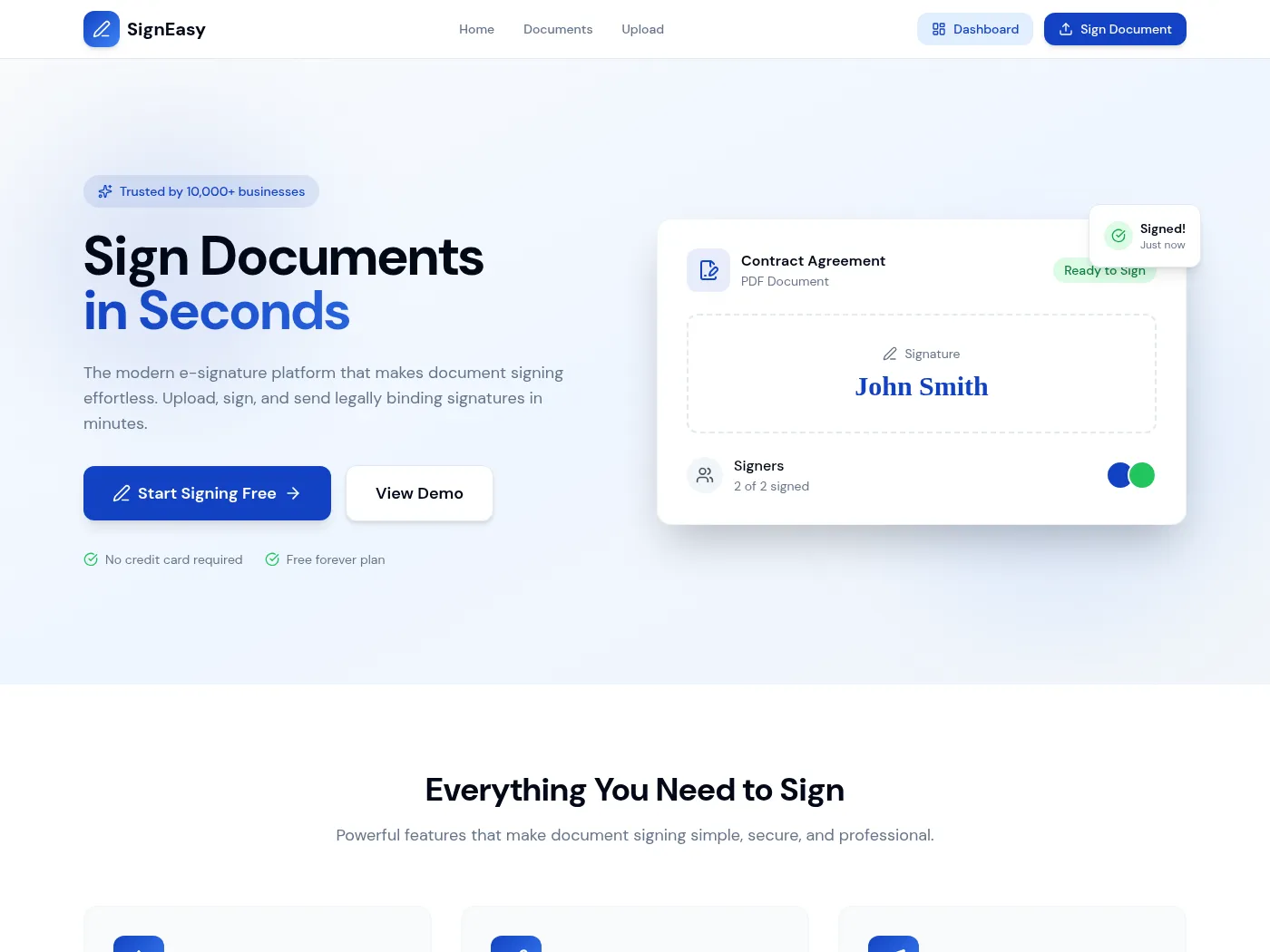 SignEasy Platform