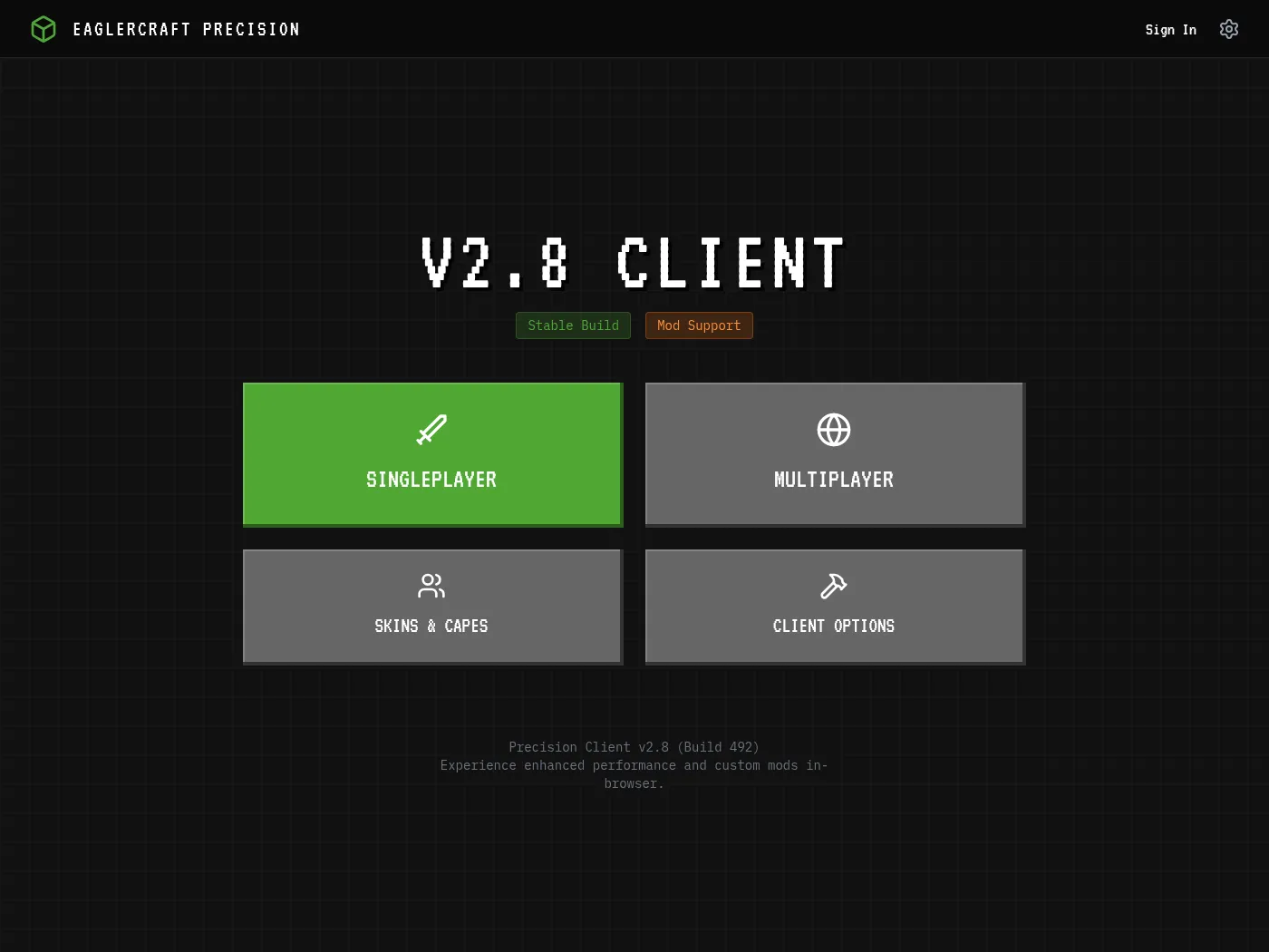 Eaglercraft Client v2.8