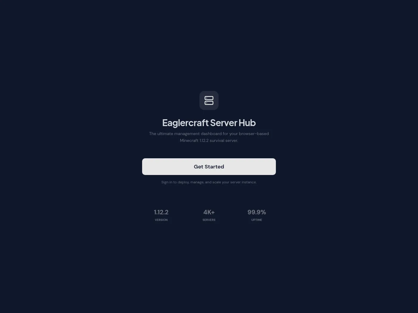Eaglercraft Server Hub