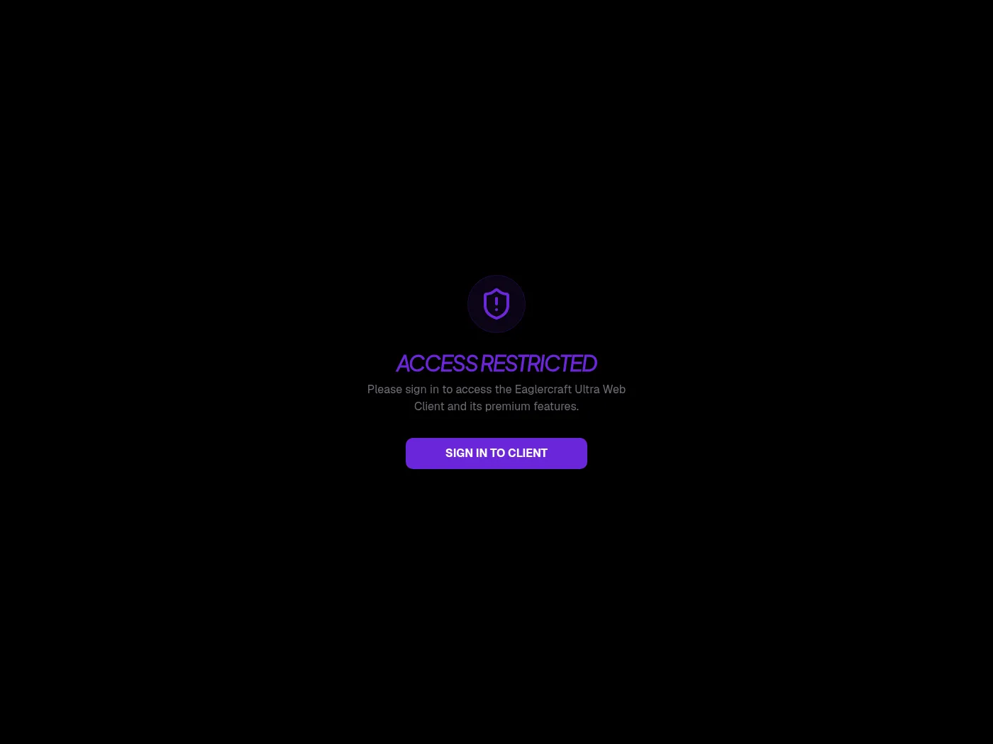 Eaglercraft Ultra Web Client