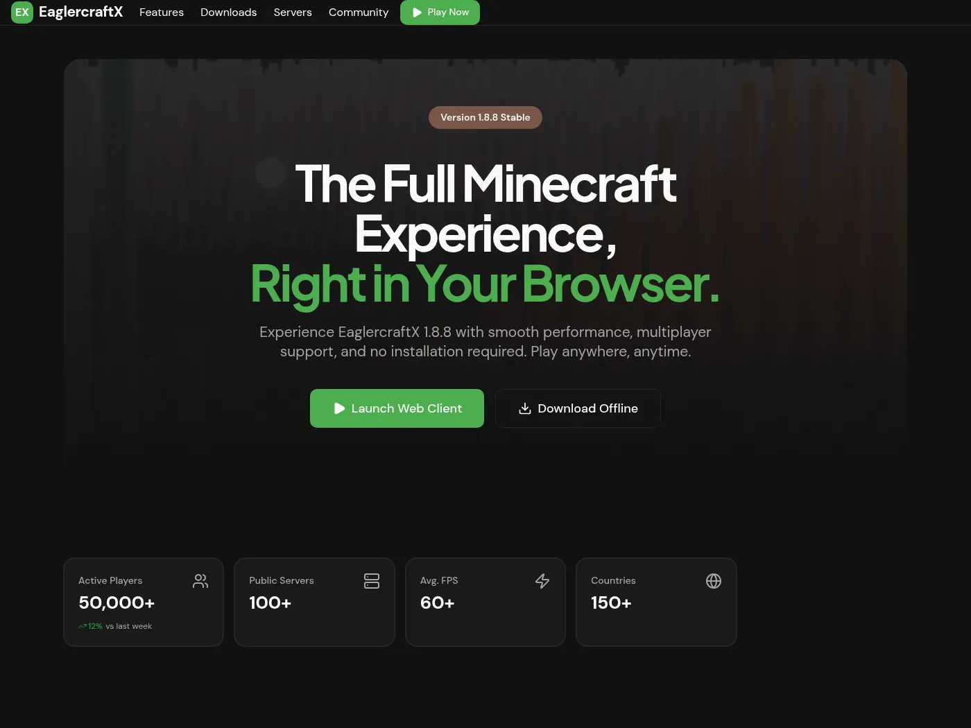 EaglercraftX Web Portal