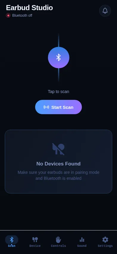 Earbud Control Studio