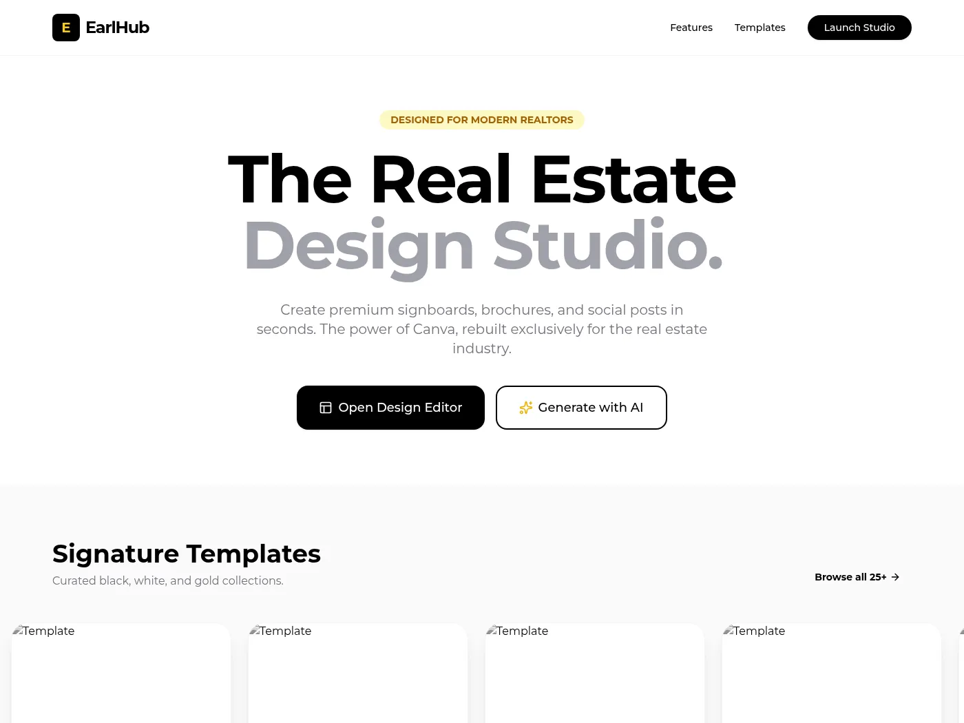 EarlHub Real Estate Studio
