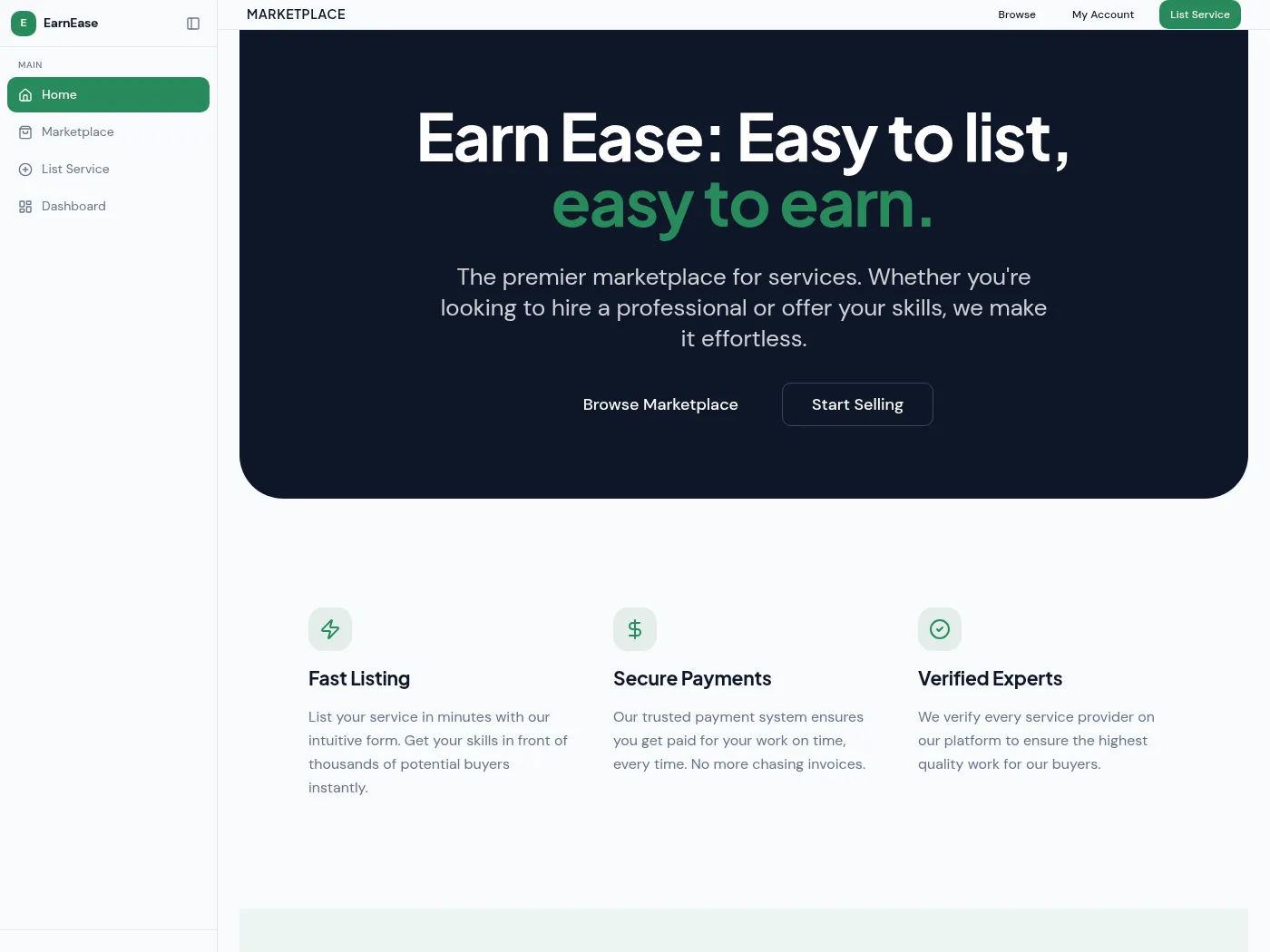 EarnEase Web App