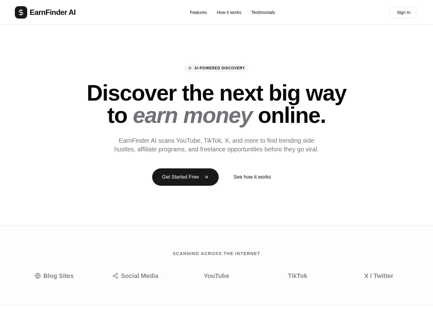 EarnFinder AI