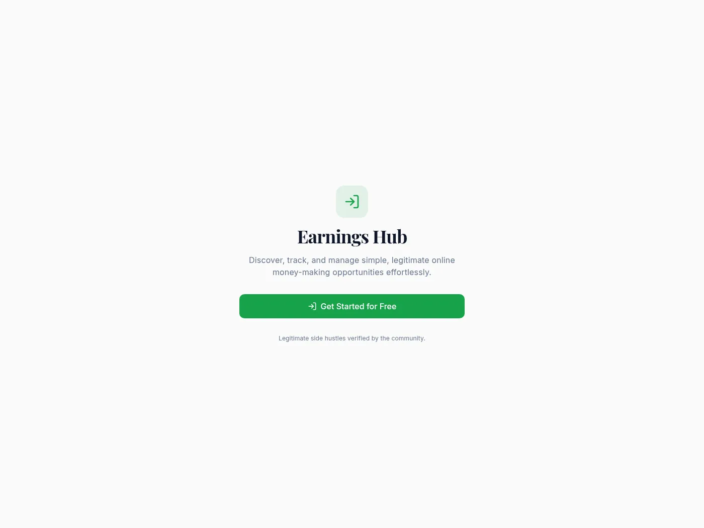 Starter Earnings Hub