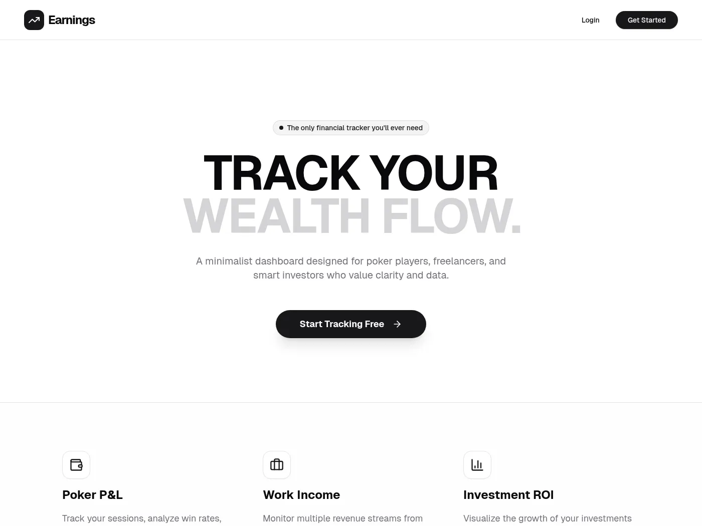 Earnings Tracker Dashboard