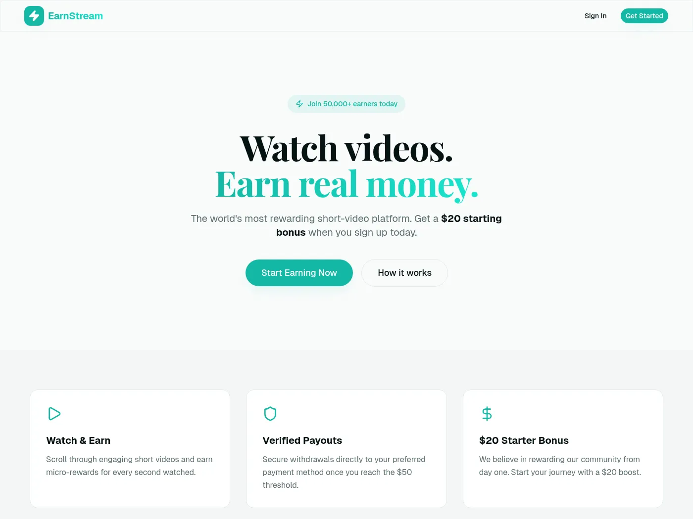EarnStream Rewards Platform