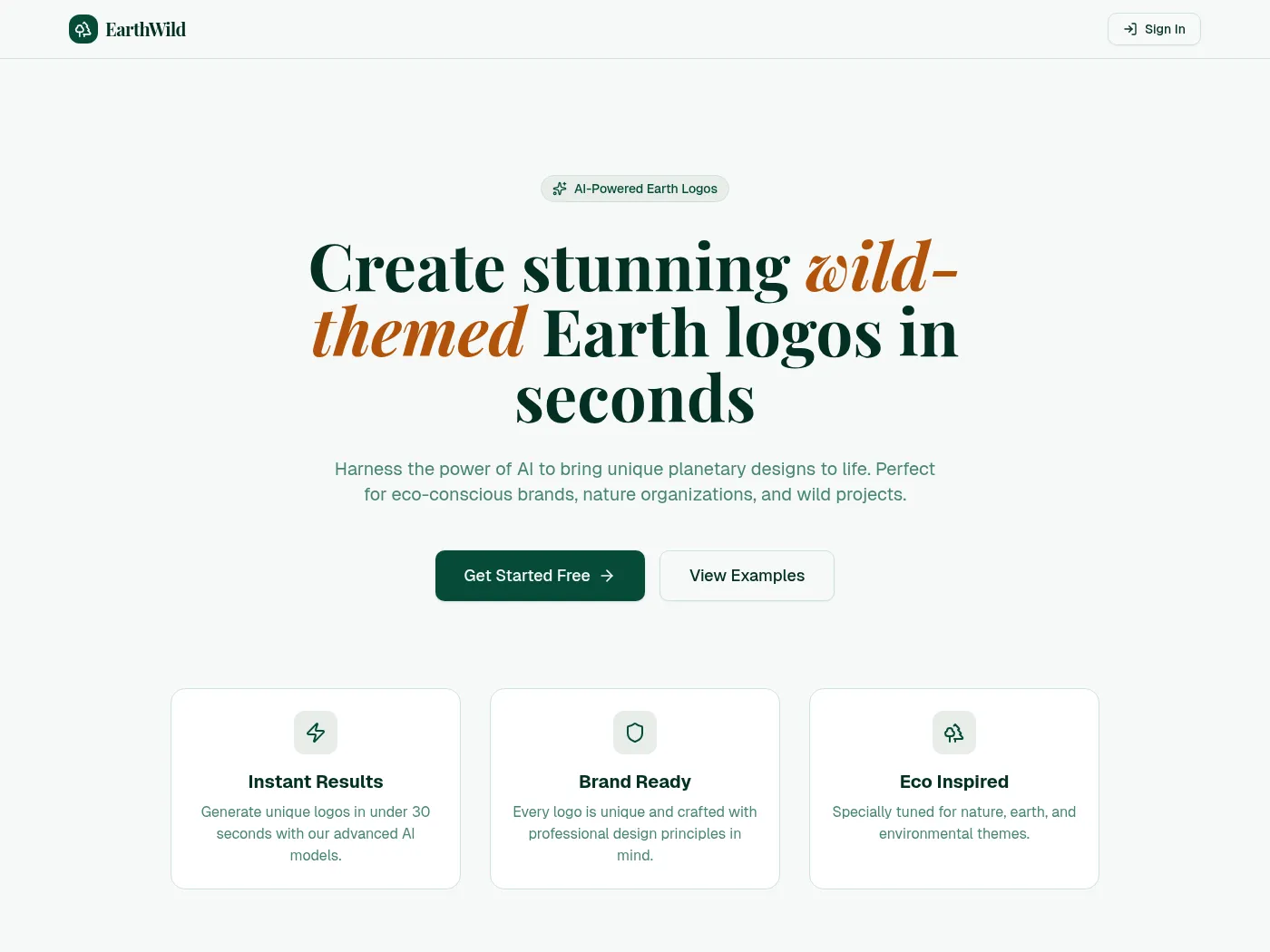 EarthWild Logo Maker