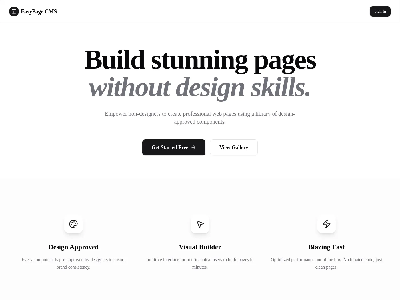 EasyPage CMS