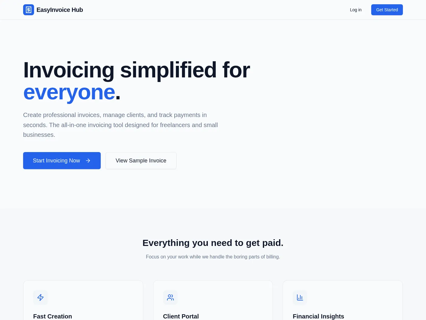 EasyInvoice Hub