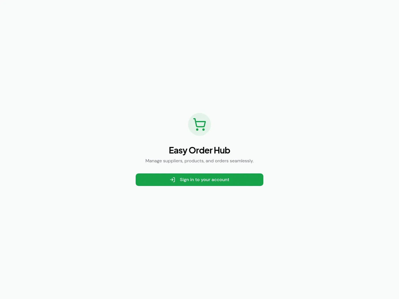 Easy Order Hub