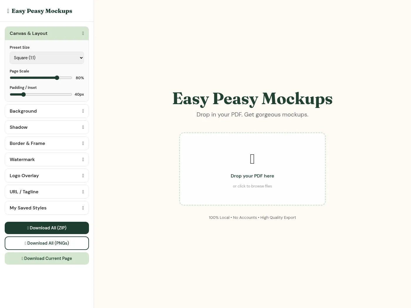 Easy Peasy Mockups