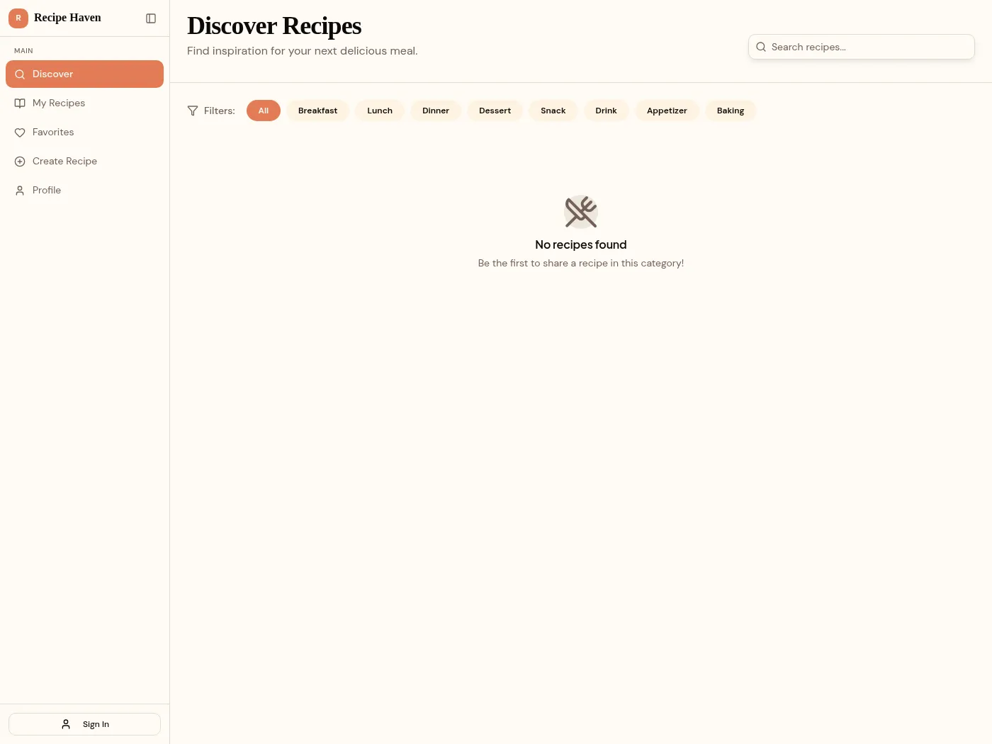 EasyRecipes App